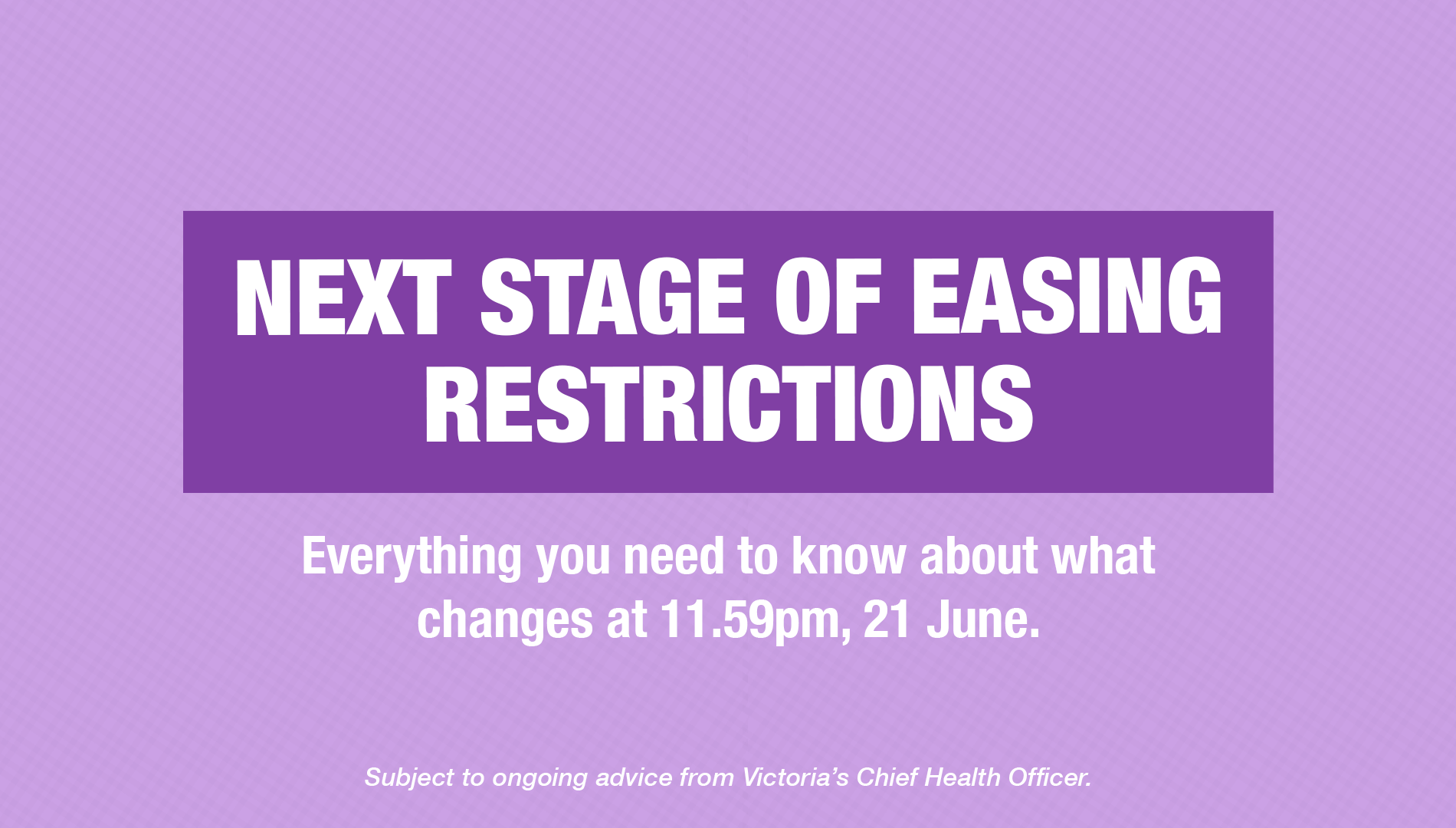 Next stage of easing restrictions - Banksia Medical Centre